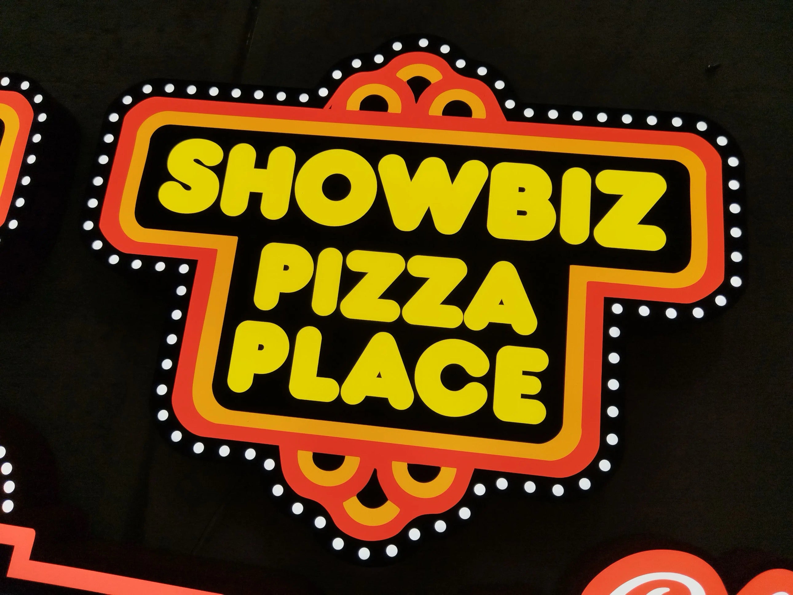 Showbiz Pizza 1980 Marquee Sign | 1980s RETRO SIGNS